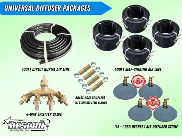 Pond Diffuser Kits Customized for Your Pond's Needs